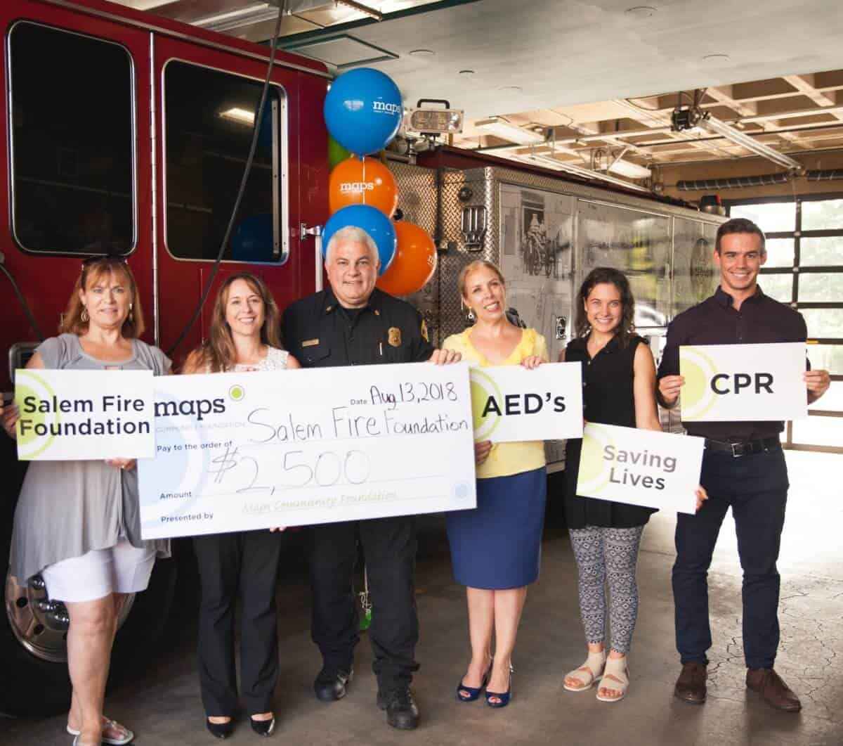 Salem Fire Foundation Receives MAPS Credit Union Community Challenge ...